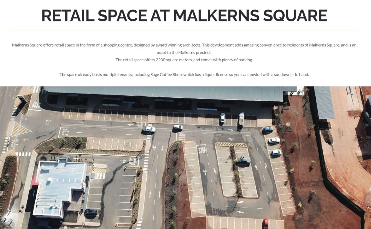 RETAIL SPACE AT MALKERNS SQUARE - Select Africa
